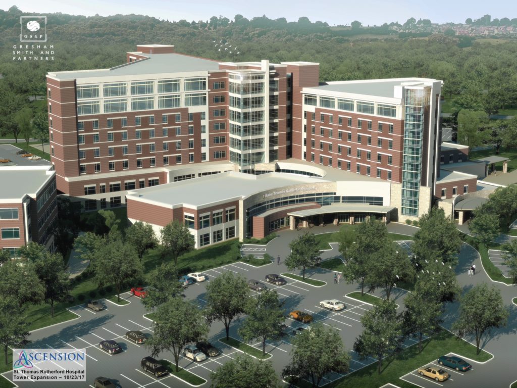 Saint Thomas Rutherford Hospital expansion rendering | Nashvegas.com